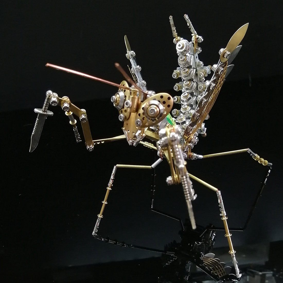 3D Metal Kits DIY Mechanical Mantis Assembly Model 350+PCS | Moyustore