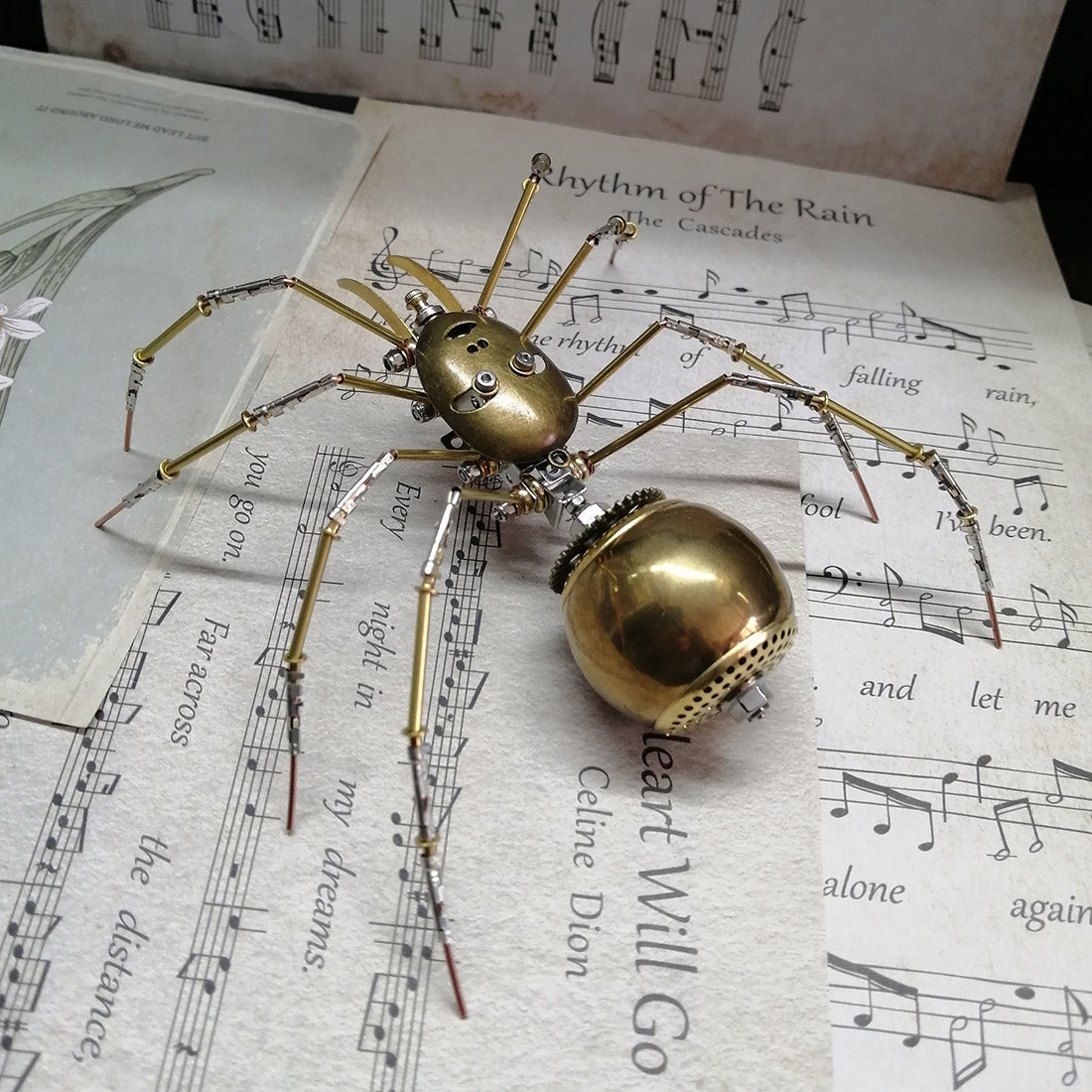 3D Metal Puzzle Human-faced Spider Mechanical Insect Assembly Model 130 ...