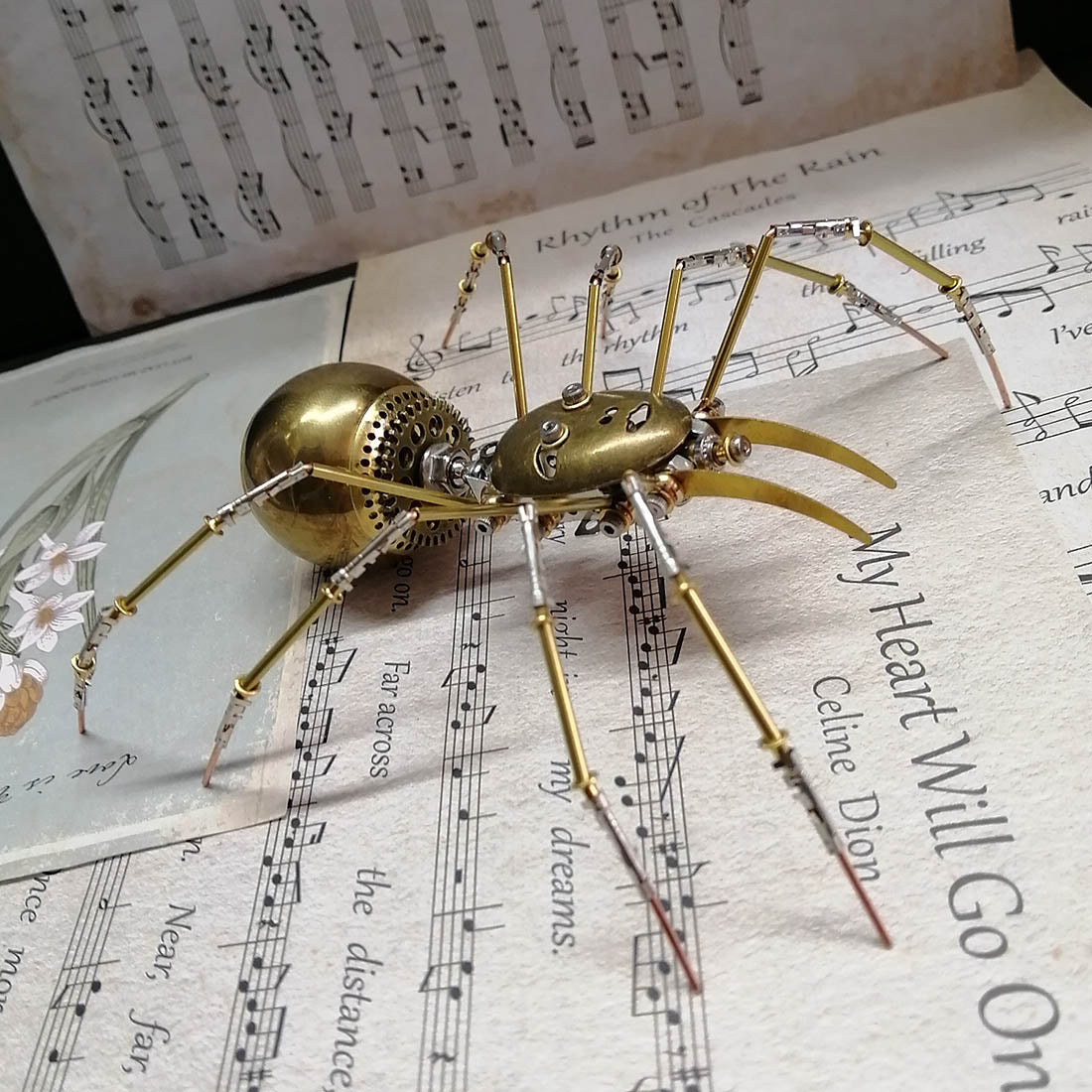 3D Metal Puzzle Human-faced Spider Mechanical Insect Assembly Model 130 ...