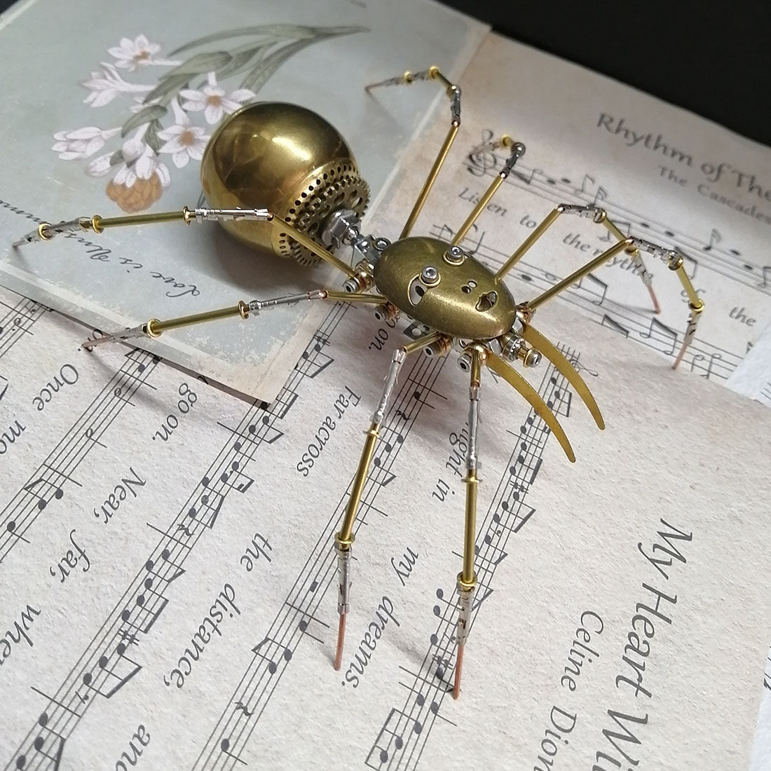 3D Metal Puzzle Human-faced Spider Mechanical Insect Assembly Model 130 ...