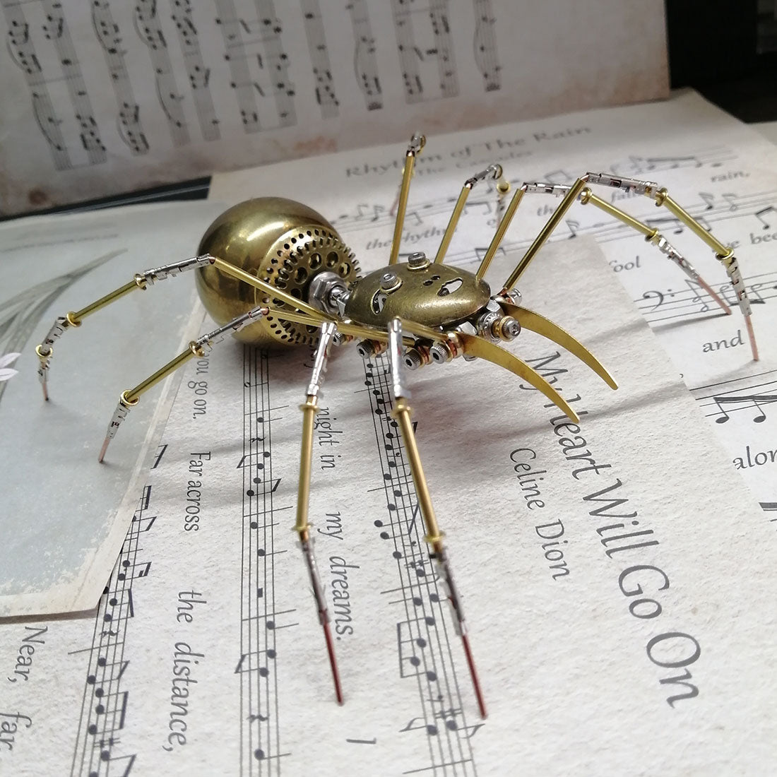 3D Metal Puzzle Human-faced Spider Mechanical Insect Assembly Model 130 ...