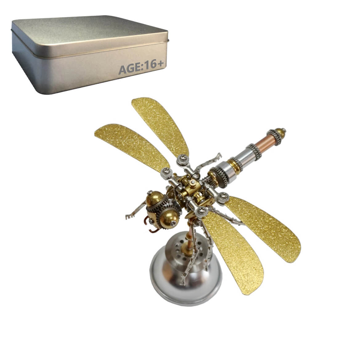 3D DIY Dragonfly Steampunk Mechanical Insect Metal (KIT Version/208PCS)