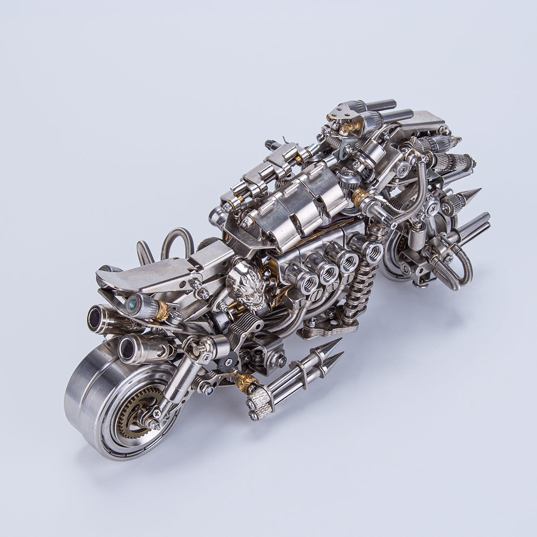 900+PCS Pursuit Motorcycle 3D Metal Puzzle Kits Gift for Biker Difficu
