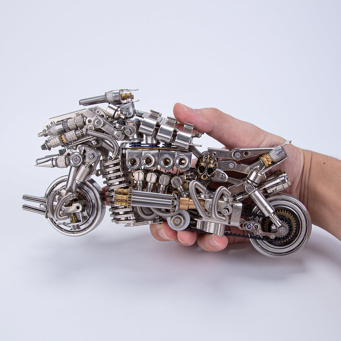 900+PCS Pursuit Motorcycle 3D Metal Puzzle Kits Gift for Biker Difficu