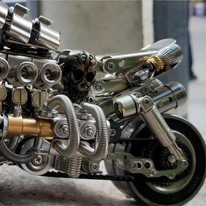 900+PCS Pursuit Motorcycle 3D Metal Puzzle Kits Gift for Biker Difficu