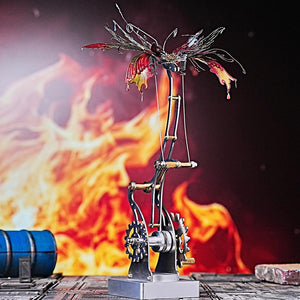 Flame Butterfly 3D Metal Mechanical Kinetic Model Kit Julia Butterfly