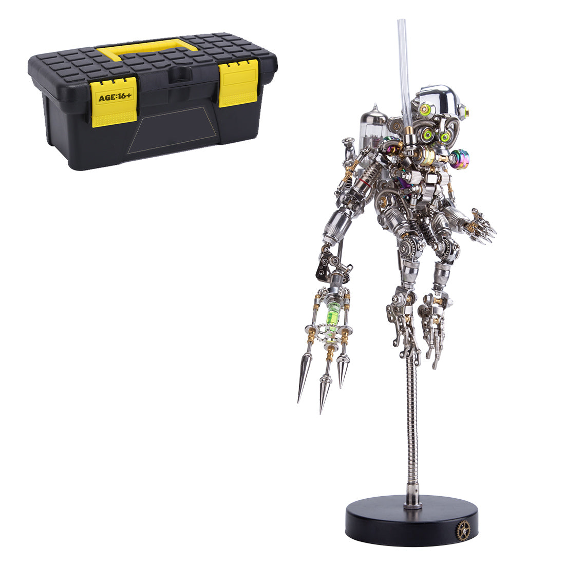 700+PCS Punk Style Diver Ape Mechanical 3D DIY Metal Model Kits