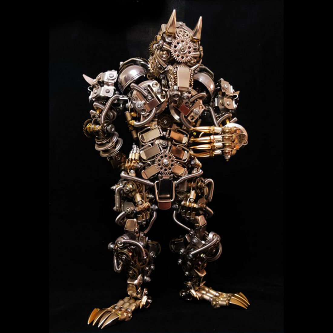 3D DIY Metal Assembly Werewolf Model Hyperrealistic Toy Set