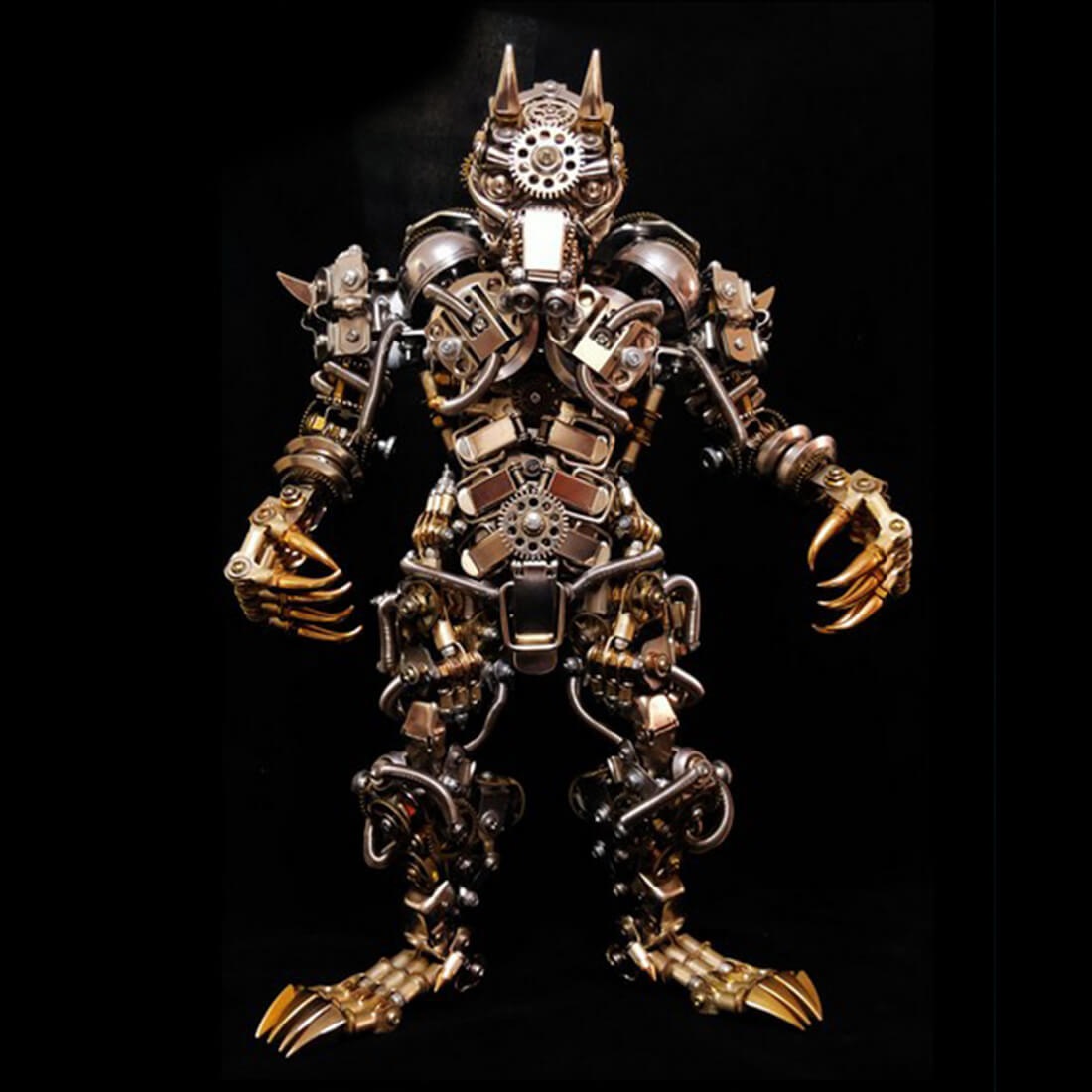 3D DIY Metal Assembly Werewolf Model Hyperrealistic Toy Set
