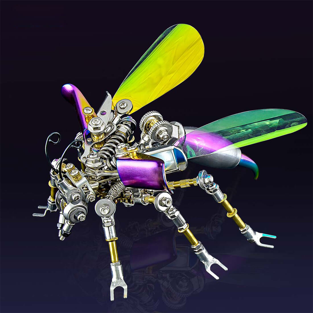 180PCS Punk Mini Wasp 3D Metal Puzzle DIY Insect