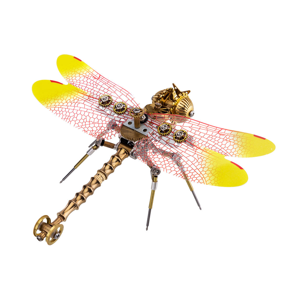 3pcs/set Steampunk mini Dragonfly 3D Metal Puzzle Mystery Box