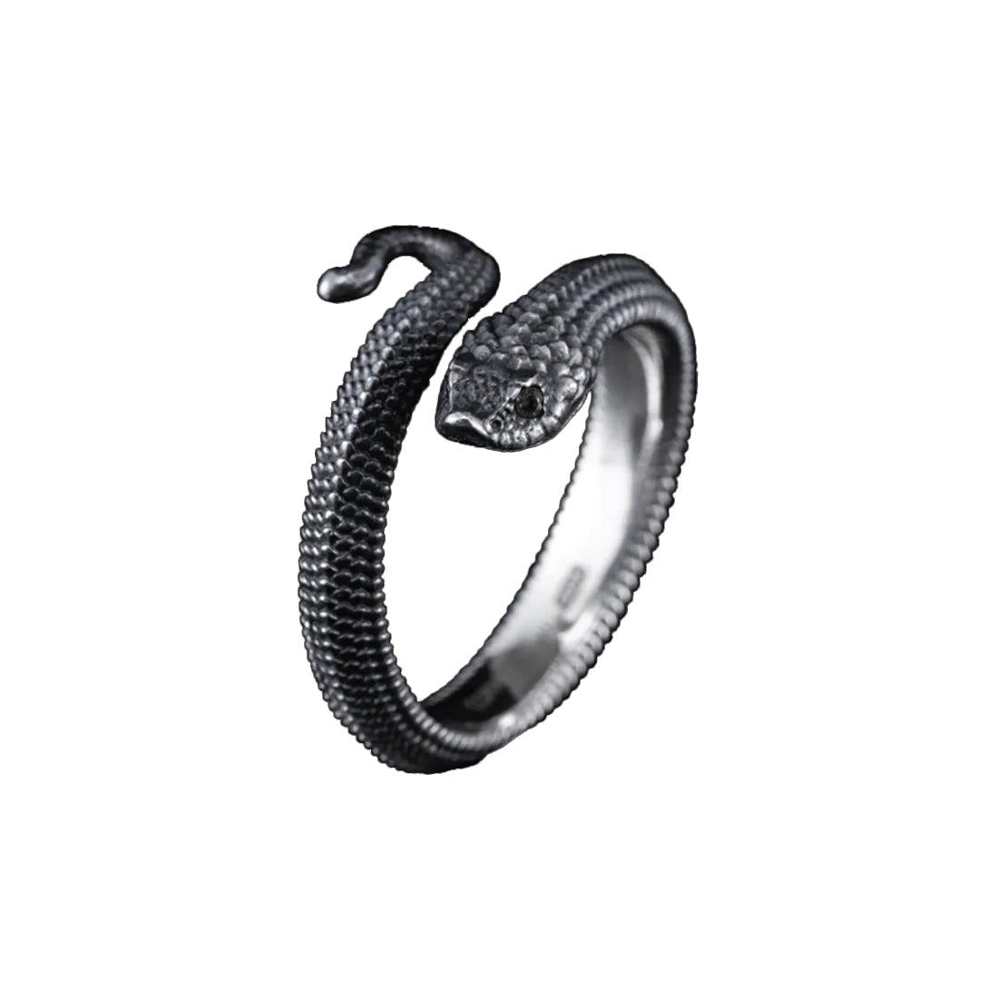 Coppertistwu Hognose Snake Ouroboros Snake Ring
