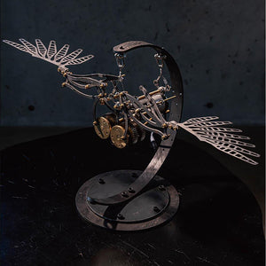 Mechanical Flying Bird Da Vinci Ornithopter Flying Machine 3D Metal Mo