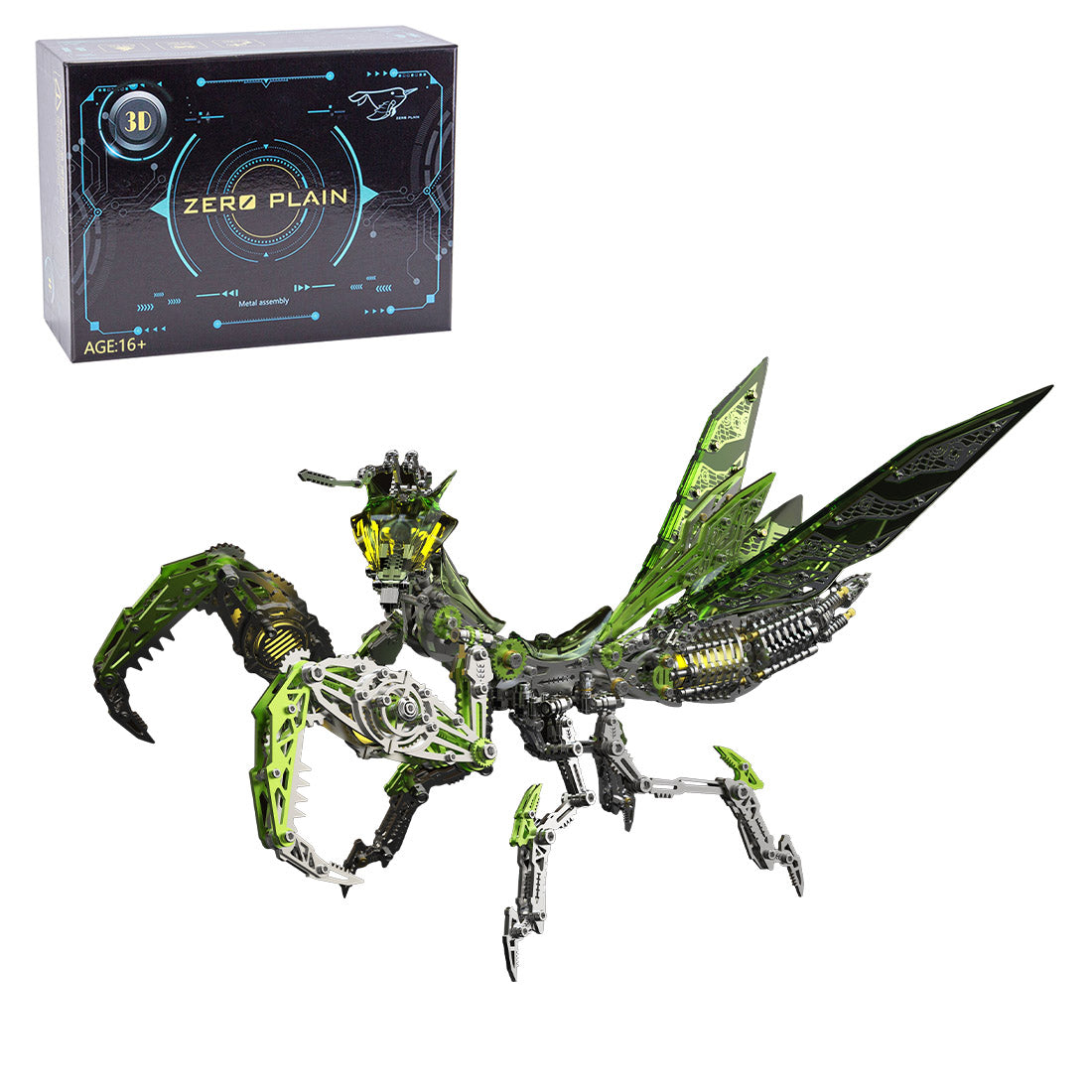 Mechanical Punk Mantis 3D Metal Model Kits DIY 1000+PCS | Moyustore