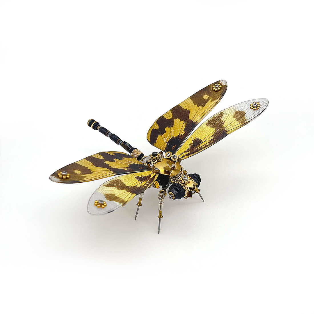 Metal Assembly Colorful Dragonfly Model 3D DIY Punk Insect Assembly Mo