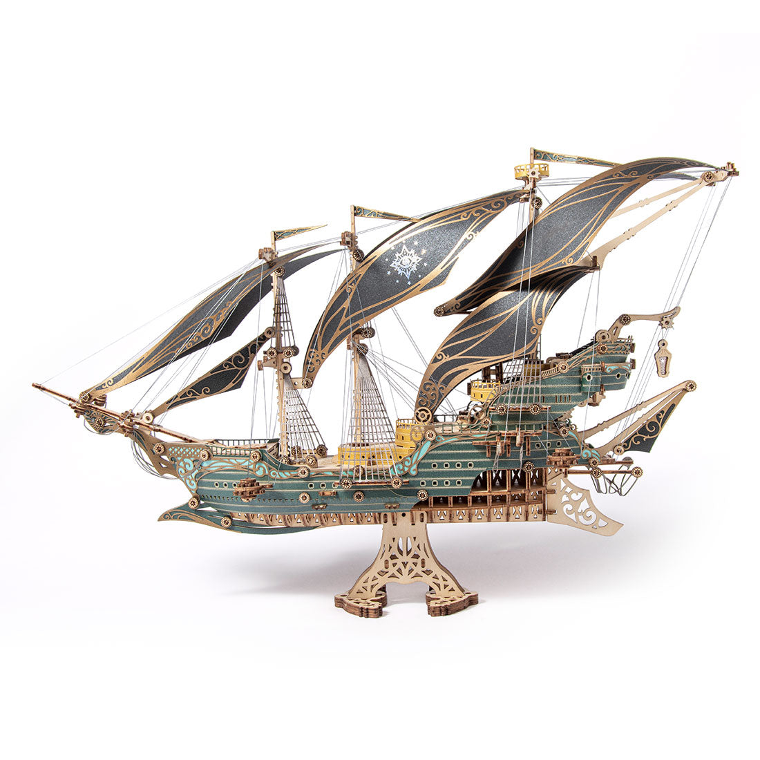 Mysteries Pirate Ship of Future 3D Wooden Puzzle Kits