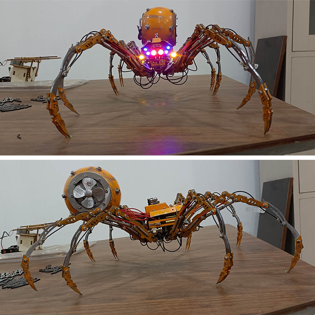 Post-Apocalyptic Jumping Spider Spider 3D Metal Puzzle Kits DIY Desert