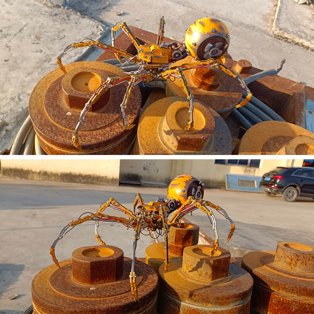 Post-Apocalyptic Jumping Spider Spider 3D Metal Puzzle Kits DIY Desert