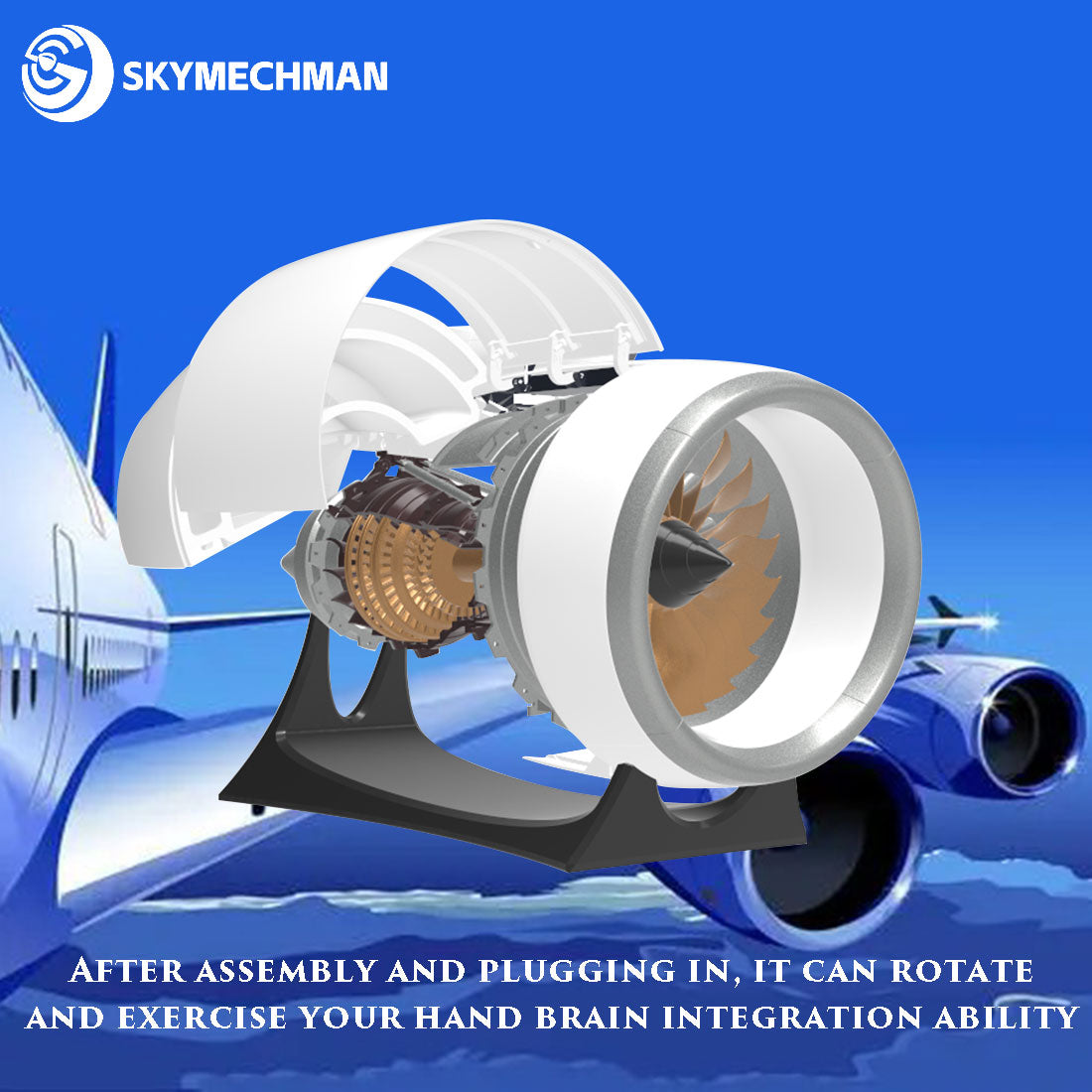 SKYMECHMAN NTR-900 Turbofan Engine Model Kit that Works - Build Your O