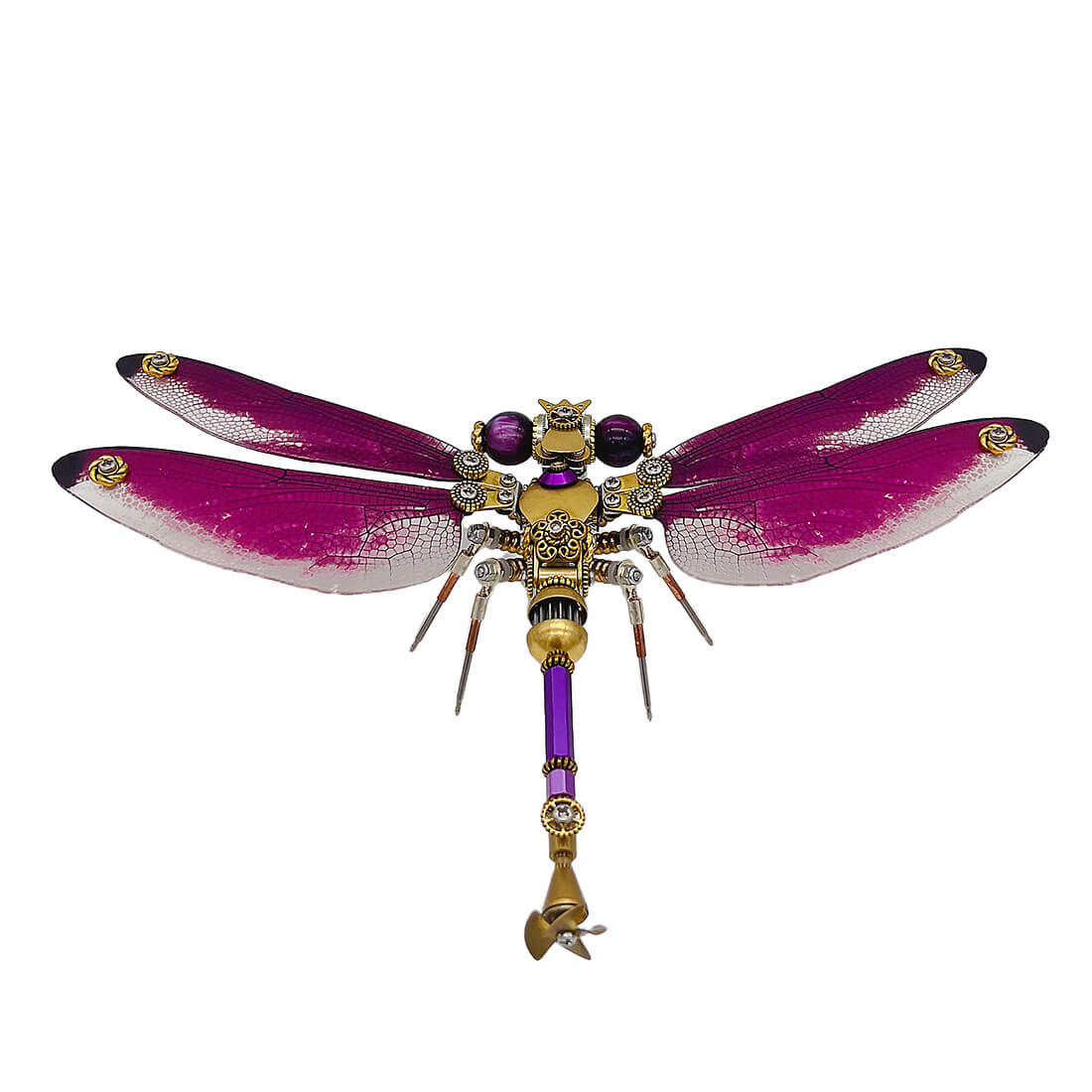 Steampunk Elegant Dragonfly 3D Mechanical Insect DIY Assembly Model (2