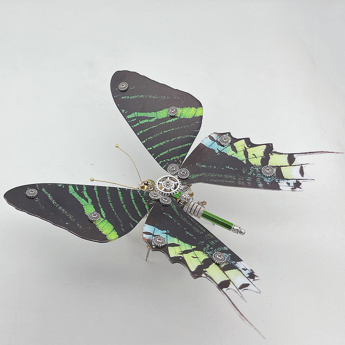 Steampunk Swallowtail Butterfly 3D Metal Puzzle Kits with Circuit Boar