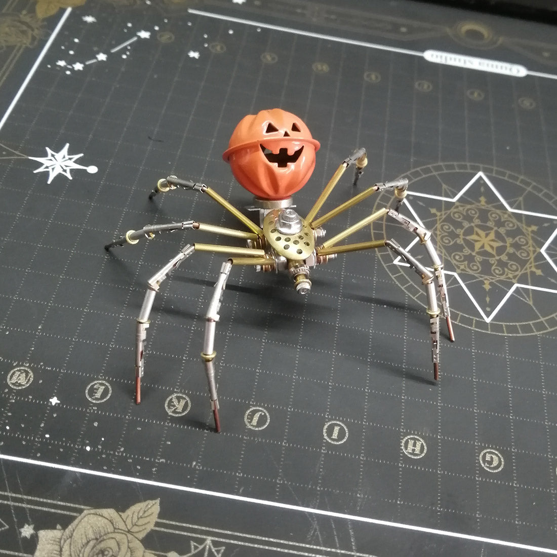 Pumpkin Spider 3D Metal Model Buidling Kits for Halloween Decor