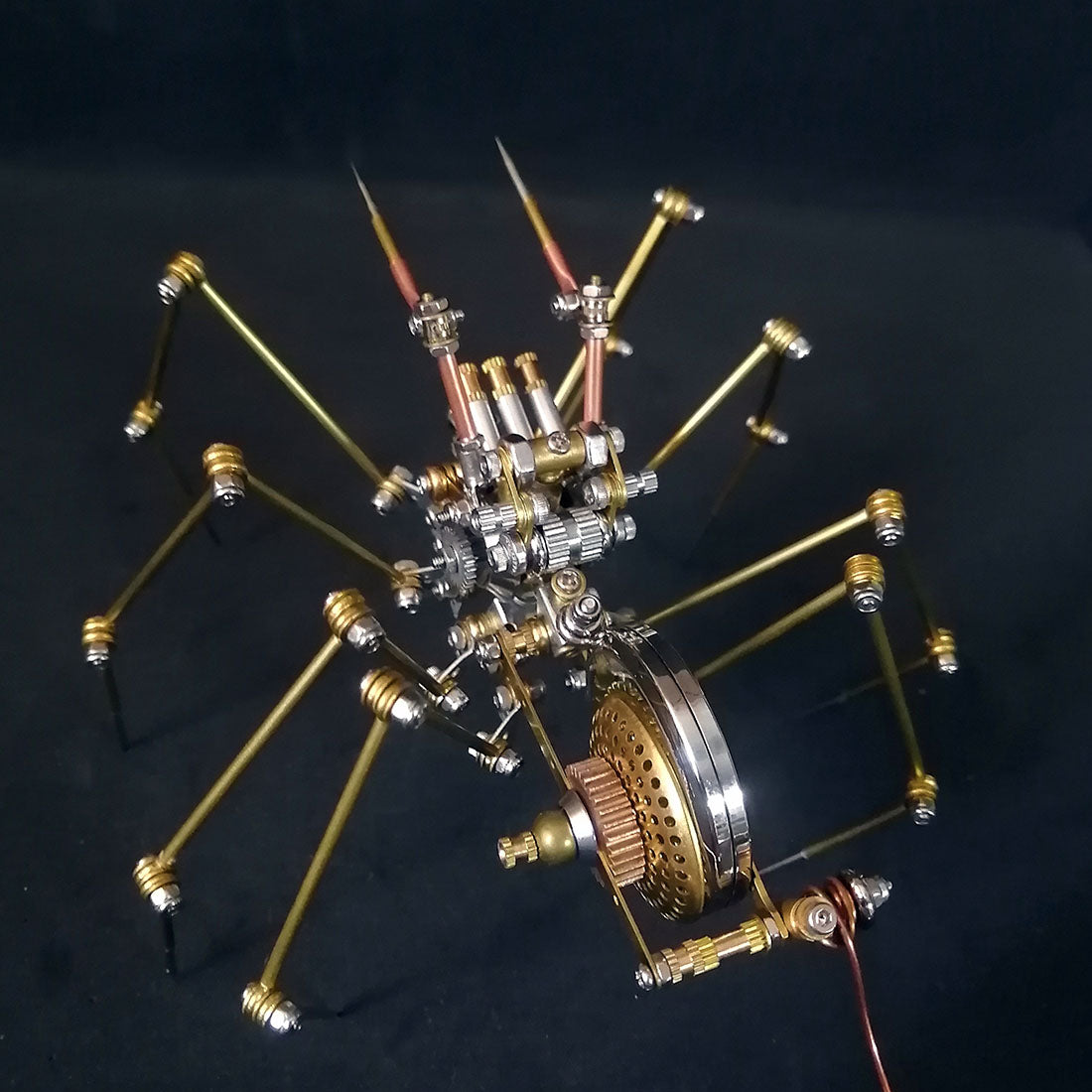 Steampunk Spider with Antique Watch Western Art Metal Model Kits