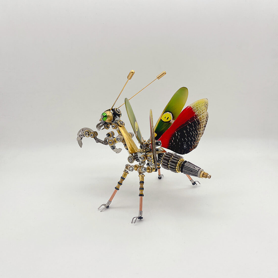 Steampunk Mechanical Mantis 3D DIY Metal Puzzle Model Kit Assembly (30