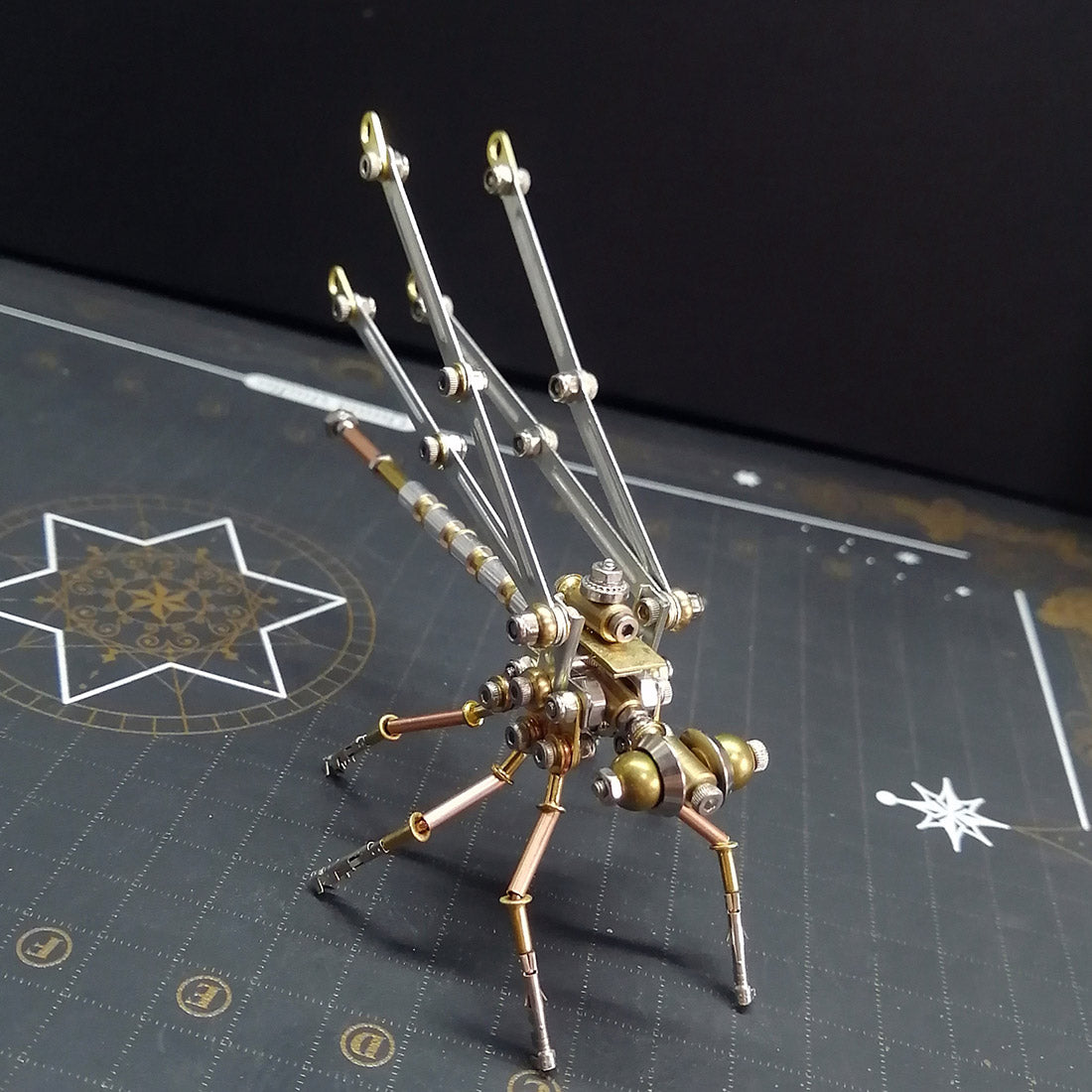 3D DIY Steampunk Insect Damselfly Metal Mode Building Kit Toy