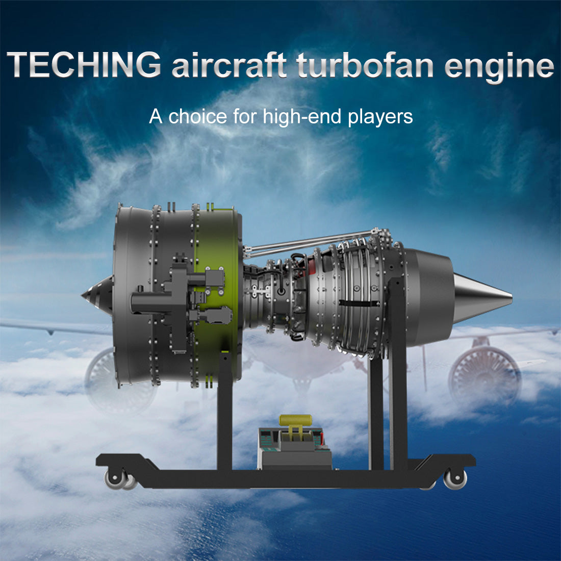 TECHING 1/10 Dual-Spool Turbofan Engine Model Kits That Runs Mechanica