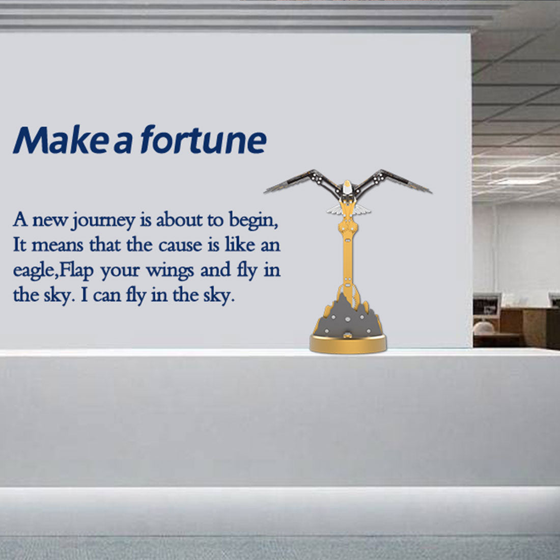 TECHING Bald Eagle Automaton KITS Model Building Kit DIY Mechanical 3D