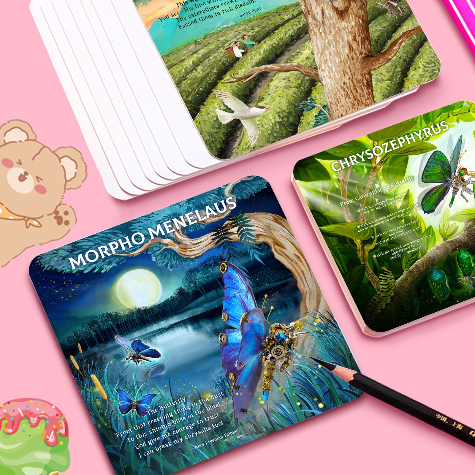 150PCS+ Steampunk 3D Metal Morpho Helena Model DIY Kits