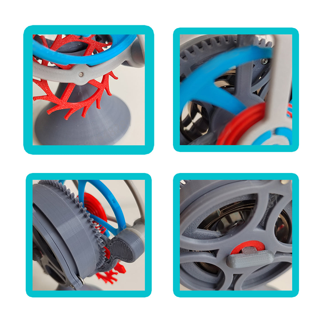 3D Printed Tourbillon Clock Model DIY Assembly Toys (21PCS)