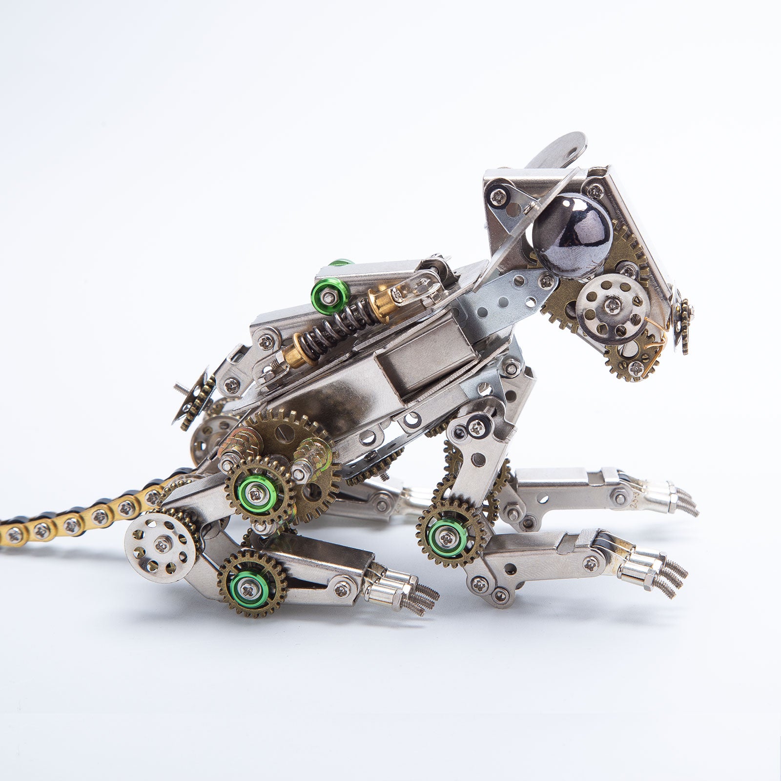 525PCS Steampunk 3D Metal Mechanical Mouse Model Assembly Kit