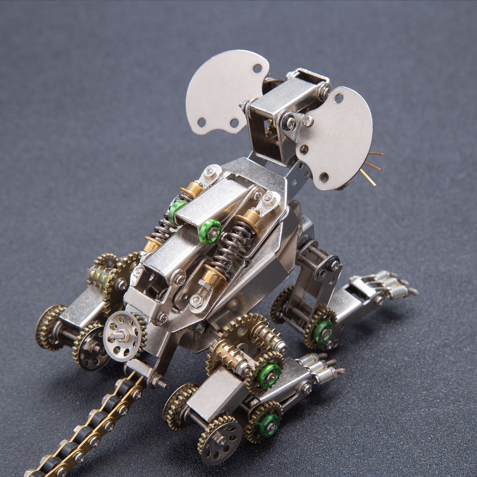 525PCS Steampunk 3D Metal Mechanical Mouse Model Assembly Kit