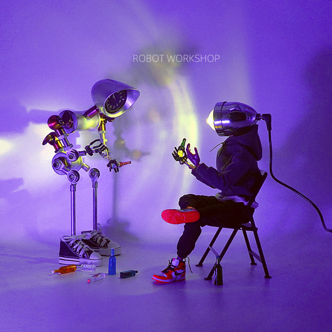 Steampunk No.4 Clock Robot Head