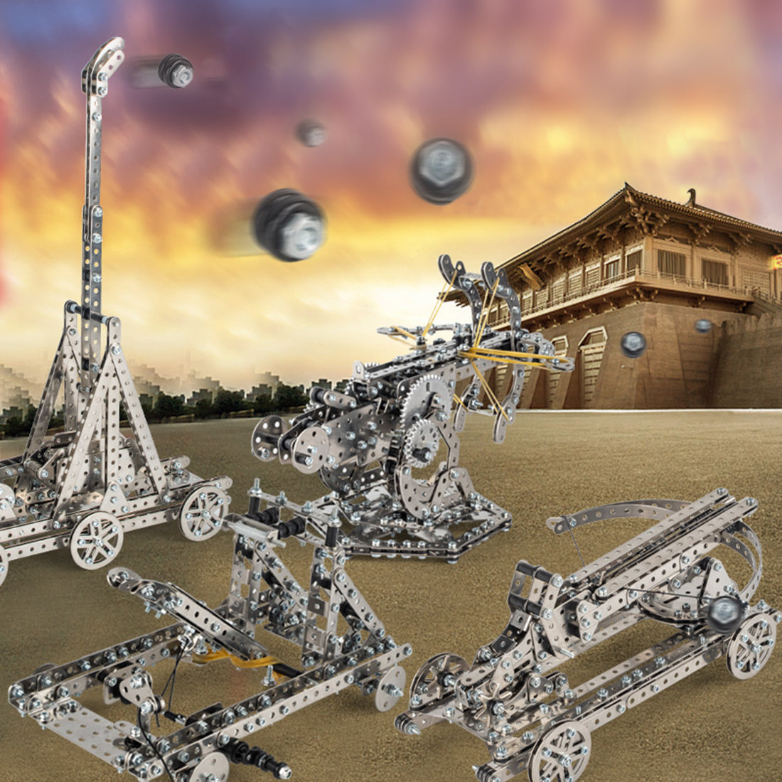 500PCS Mechanical Gear Metal Assembly Transmission Toy