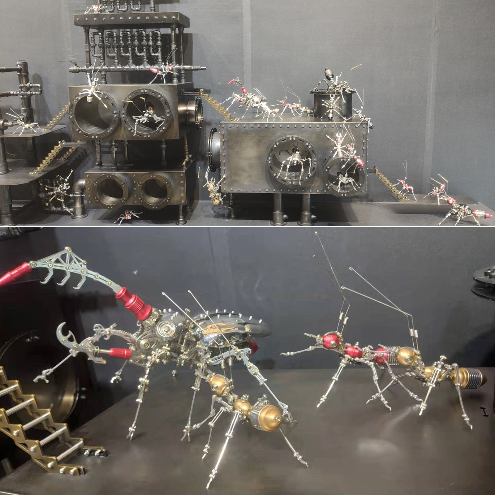 100Pcs+ Premium Series Metal Worker Ant DIY 3D Model Building Kits Ass