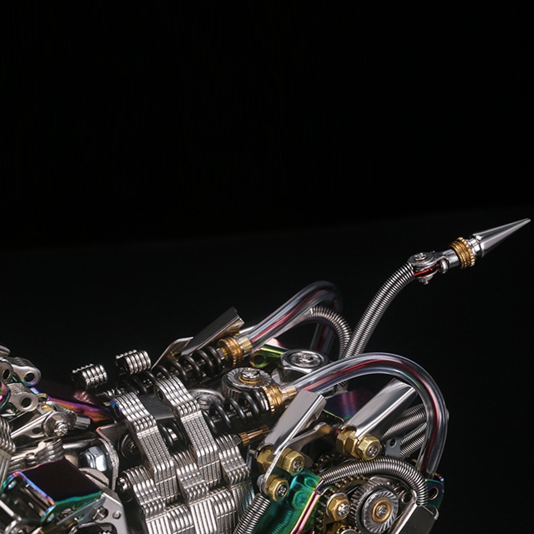 1087Pcs Metal 3D DIY Mechanical Bull Animal Model Assembly Kit for Adu