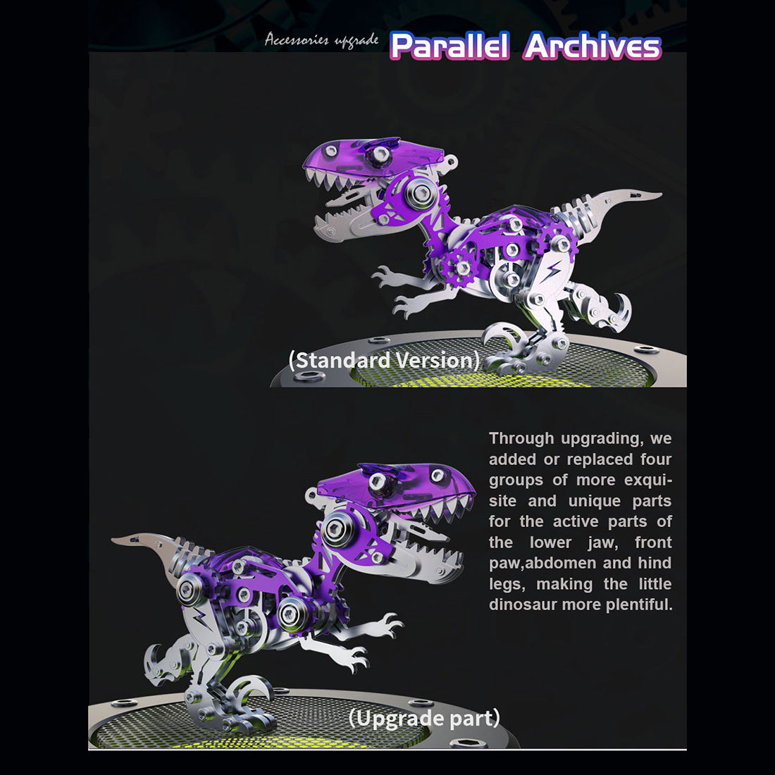 Build Your Own Dinosaur 3D Metal Dinosaur Kit 3D Puzzle | Moyustore