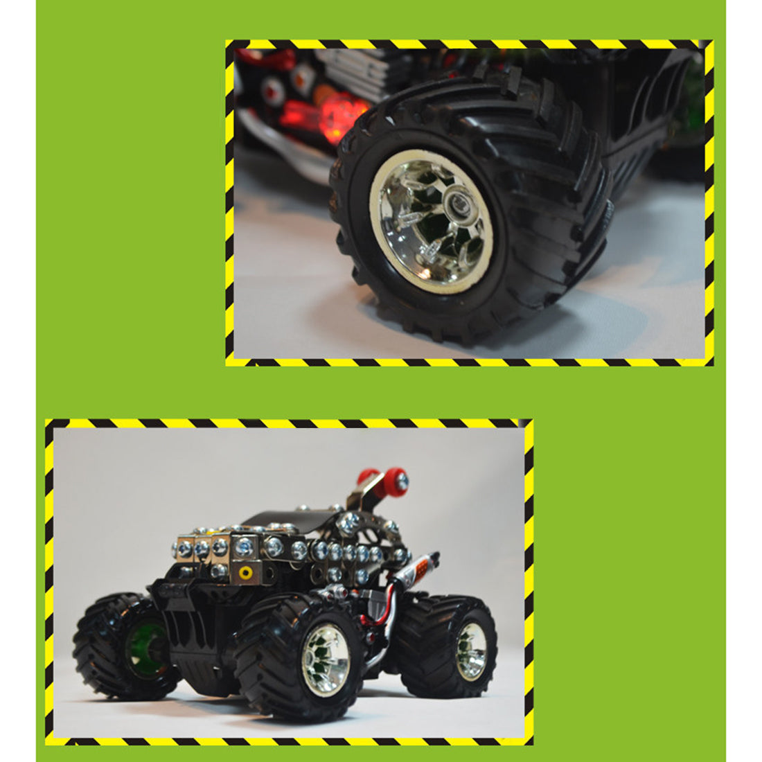 170Pcs+ DIY Metal Remote Control Dancing Car Puzzle Model Kit