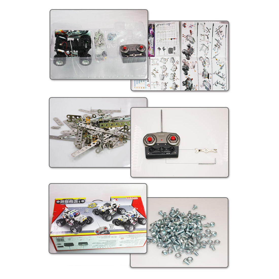 170Pcs+ DIY Metal Remote Control Dancing Car Puzzle Model Kit