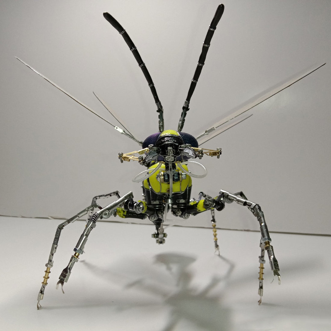 3D Assembled Steampunk Big Wasp Metal Sculpture Model Craft