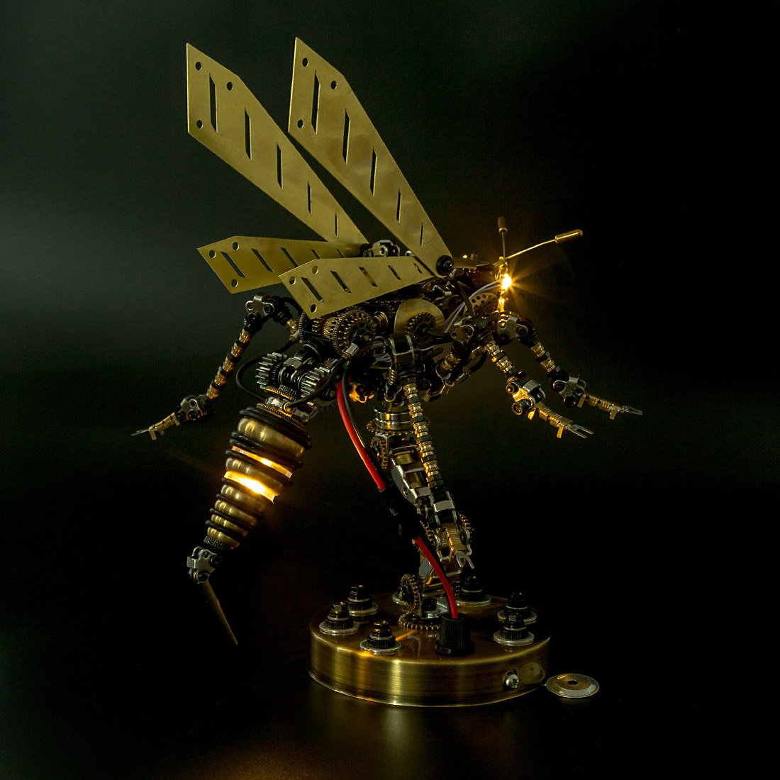 3D Metal DIY Mechanical Wasp Insects Puzzle Model Kit Assembly Jigsaw