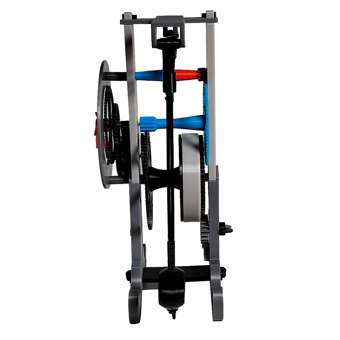 3D Printed Mechanical Vertical Tourbillon Clock Assembly Model