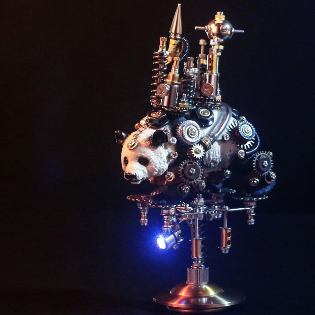 3Pcs Set DIY Metal Assembly Panda Series Model Kit for Home Collection