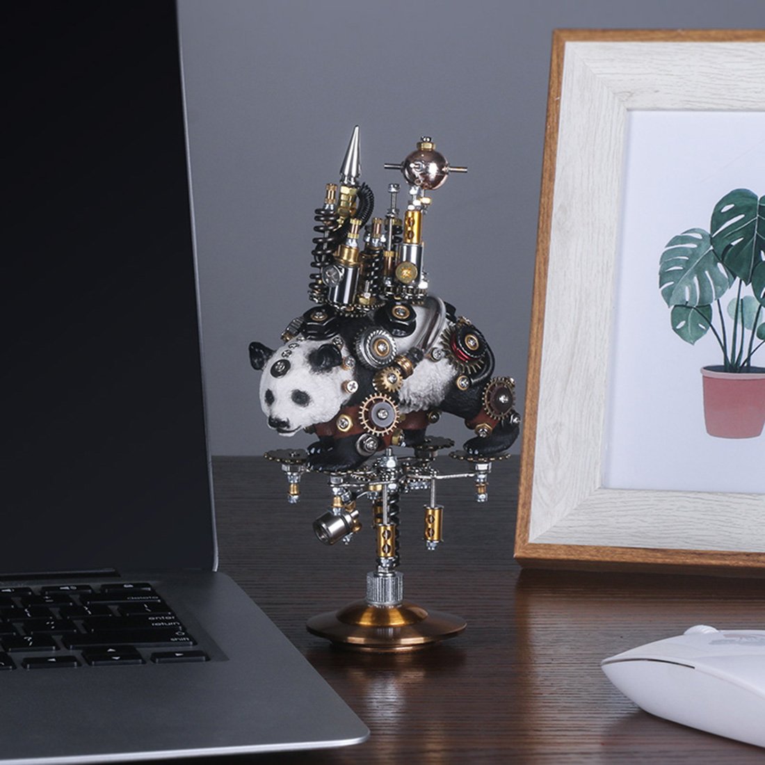 3Pcs Set DIY Metal Assembly Panda Series Model Kit for Home Collection