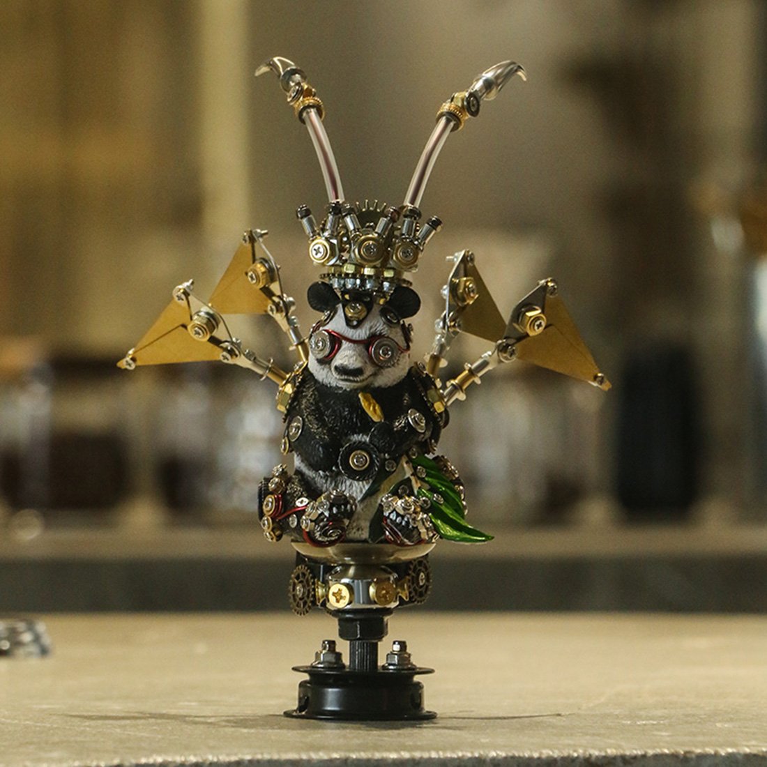 3Pcs Set DIY Metal Assembly Panda Series Model Kit for Home Collection