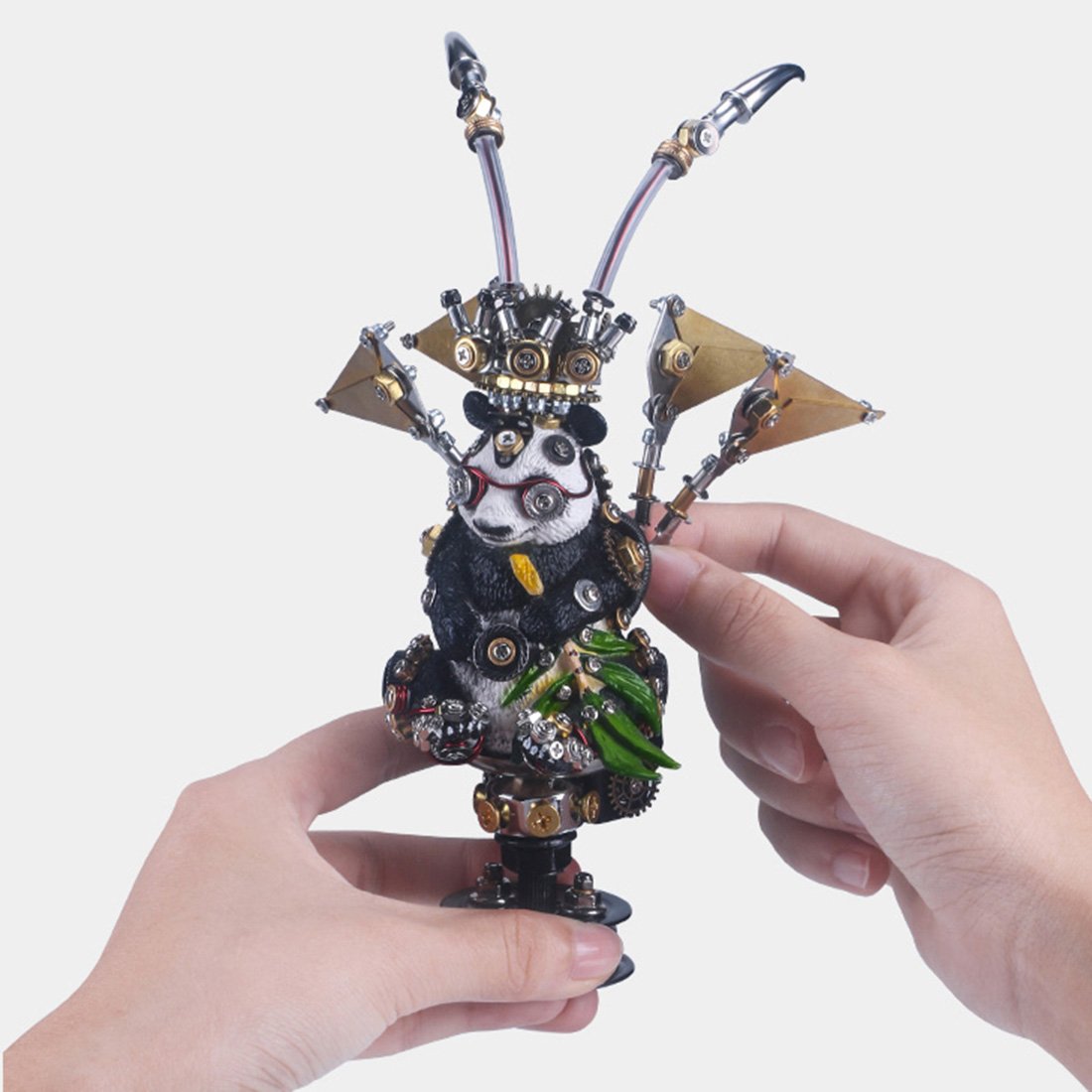 3Pcs Set DIY Metal Assembly Panda Series Model Kit for Home Collection