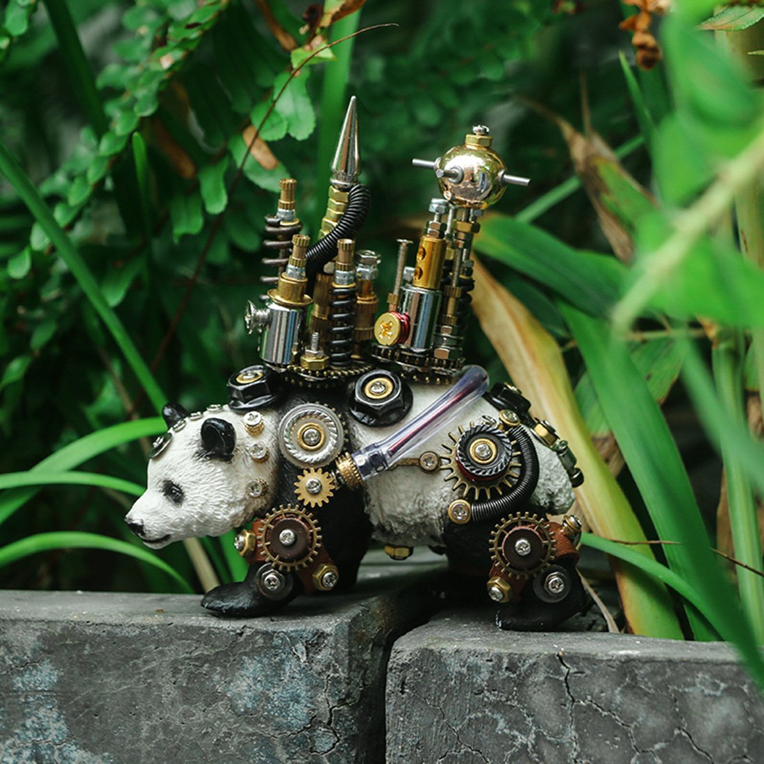 3Pcs Set DIY Metal Assembly Panda Series Model Kit for Home Collection